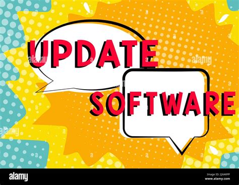 Text Showing Inspiration Update Softwarereplacing Program With A Newer