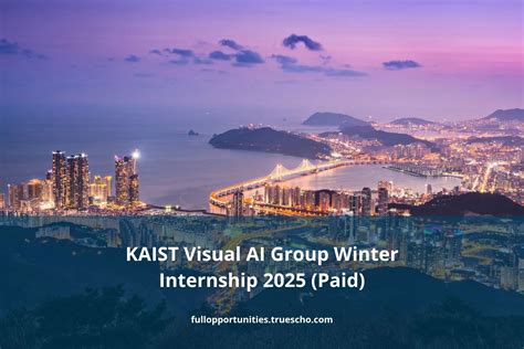 Kaist Visual Ai Group Winter Internship 2025 Paid • Scholars