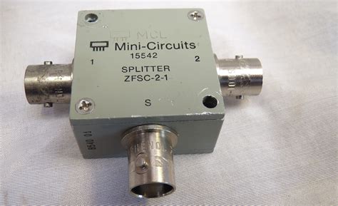 Mini Circuit Rf Power Splitter 5 500 Mhz 1 Watt Model Zfsc 2 1 Used