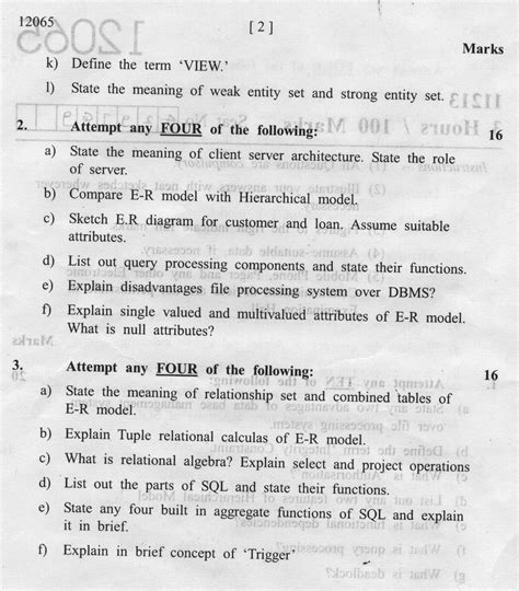 Maharashtra State Board Of Technical Education Msbte Question Paper For Diploma In Computer