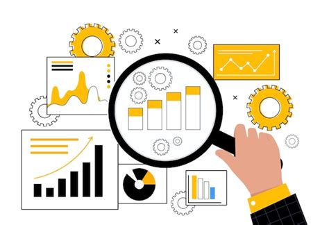 Premium Vector Analysis Of Graphs And Charts