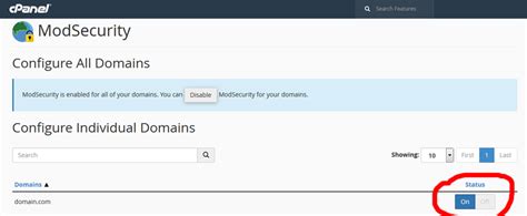 How To Disable Mod Security For One Of Your Domains In CPanel HostOnNet Com
