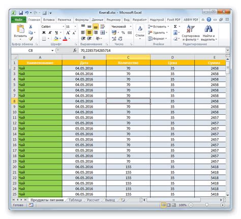 Сложные таблицы в Excel