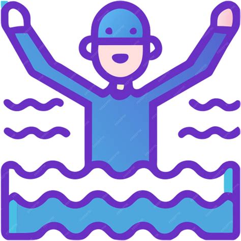 Premium Vector Swimming Olympic Icon Colored Outline