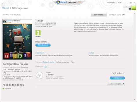 Microsoft Tinker Disponible Sur Games For Windows Live — N1fo[r Matik]