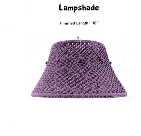 PDF Macrame Lamp Shade Pattern Lampshade Macrame Etsy