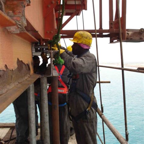 Installation Scaffold For Maintenance Crane Unloading Of Crude Al Installation Scaffold For Maintenance Crane Unloading Of Crude Al
