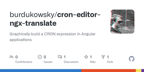 GitHub Burdukowsky Cron Editor Ngx Translate Graphically Build A CRON Expression In Angular
