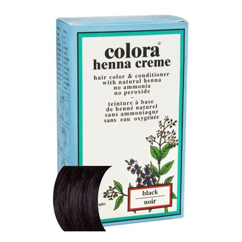 Colora Henna Creme Hair Color And Conditioner With Natural Henna Black ...