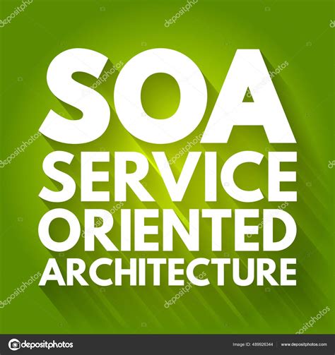 Soa Service Oriented Architecture Acronym Technology Concept Background