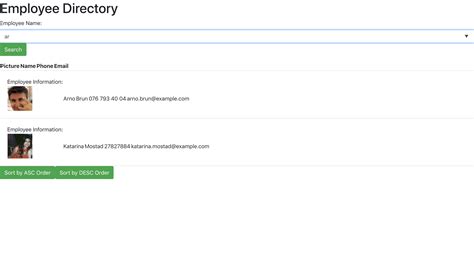 GitHub Kaitekelly Employee Directory In React A Searchable Employee Directory Built With React