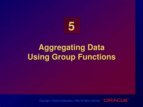 Ppt Aggregating Data Using Group Functions Powerpoint Presentation Free Download Id5374263