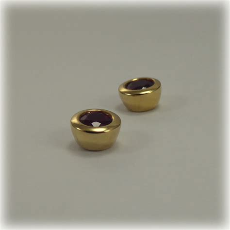 9ct Gold Ruby Stud Earrings Mr Allan Jewellers