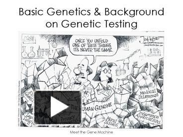 PPT Basic Genetics PowerPoint Presentation Free To View Id F E NGY M