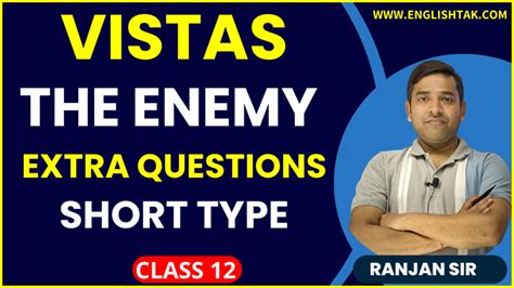 The Enemy Summary Class 12 English And Hindi Vistas Englishtak