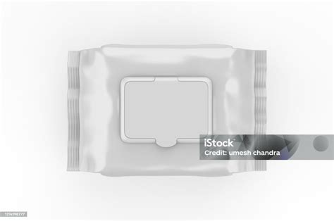 블랭크 웨트 와이프 브랜디팅용 소프트 티슈 패키지 3d 렌더 일러스트레이션 0명에 대한 스톡 사진 및 기타 이미지 0명 3차원 형태 가방 Istock