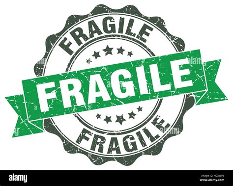 fragile stamp sign seal stock vector image and art alamy