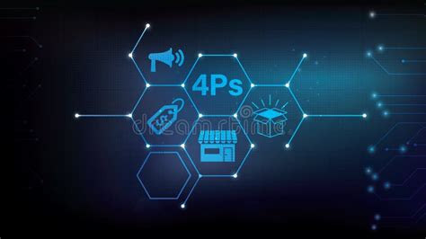 4ps Model Of Marketing Mix Infographic Presenation Template Eps 10