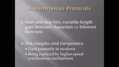 Asynchronous Protocol In Data Communication Network YouTube