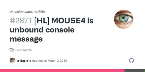 Hl Mouse4 Is Unbound Console Message · Issue 2871 · Valvesoftwarehalflife · Github