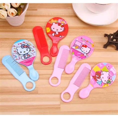 Jual Sisir Kaca Kitty Hello Kitty Cermin Gagang Mini Shopee Indonesia