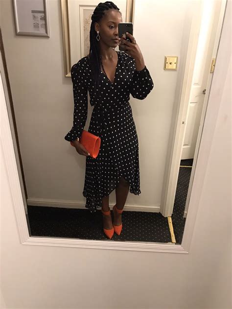 Polka Dot Wrap Dress Wrap Dress Dresses With Sleeves Long Sleeve Dress