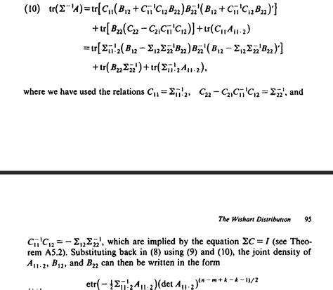 Covariance Matrix Bounds Of Integration For The Wishart Density