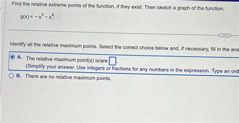 Solved Find The Relative Extreme Points Of The Function If