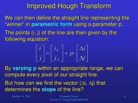 Ppt Hough Transform Powerpoint Presentation Free Download Id6555685