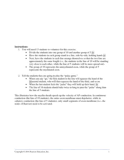 Solution Neurophysiology Saltatory Vs Continuous Propagation Role