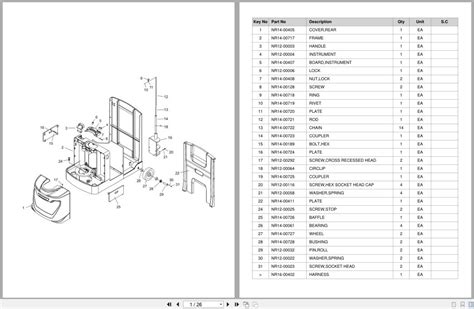 Doosan Battery Tugger Bwt50s 7 Equipment Parts Catalog Sb1166