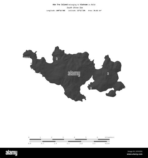 Hon Tre Island In The South China Sea Belonging To Vietnam Isolated