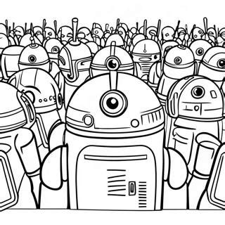 Clone Wars Droid Army Coloring Page 28584 23058