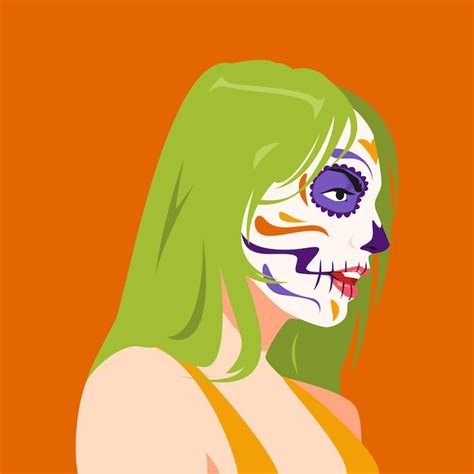 Day Dead Face Painting Ideas Vectors And Illustrations For Free Download Freepik