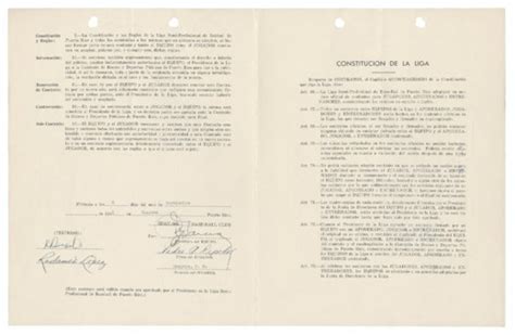 Pedro Perucho” Cepeda Signed Contracts Christies