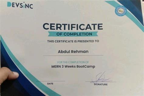 Abdur Rehman On Linkedin Mernbootcamp Certifieddeveloper