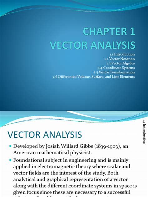 A282 Chapter 1 Vector Analysis Pdf Euclidean Vector Coordinate