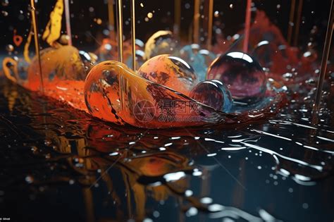 流经虚拟世界的玻璃状流体图片素材 正版创意图片 摄图网