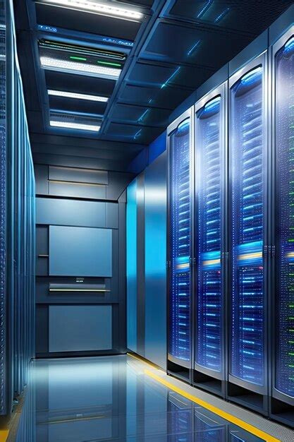 Premium Ai Image A Hightech Server Data Center Room