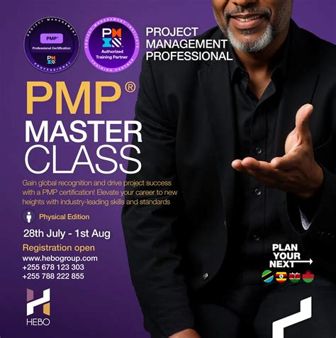 Project Management Professional Pmp® Physical Masterclass Jul 2025 Hebo Consult