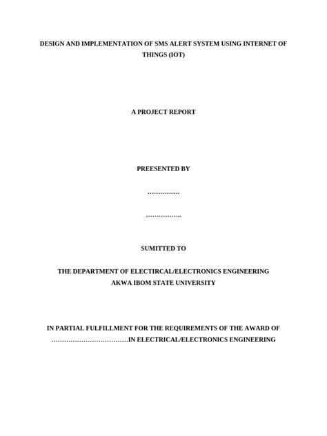 Design And Implementation Of Sms Alert System Using Internet Of Things Pdf Internet Of