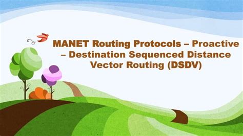 Destination Sequenced Distance Vector Routing Dsdv Pptx