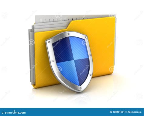 File Protection Concept Stock Illustration Illustration Of Information 108461951