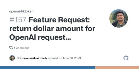 feature request return dollar amount for openai request response