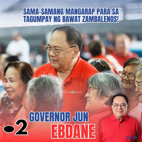ALONE - Kabilang sa mga bahagi ng talumpati ni incumbent Governor Jun Ebdane sa isinagawang ...