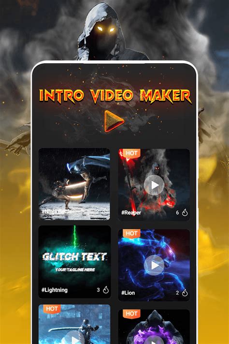 Gaming Intro Maker Glitch Logo Text Animation For Android Download