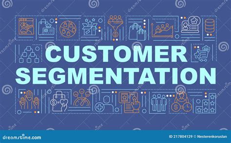 Customer Segmentation Line Icon Concept Customer Segmentation Vector Linear Illustration