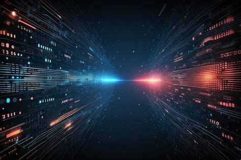 Premium Photo Technology Background Big Data Concept Binary Computer