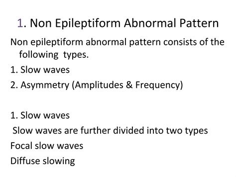Abnormal Eeg Patterns Ppt