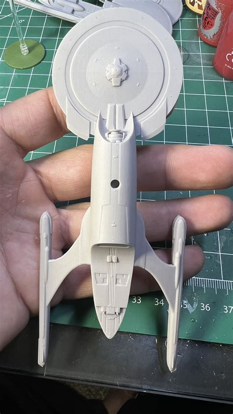 3d Printed Federation Indomitable Class Battleship • Made With Phrozen